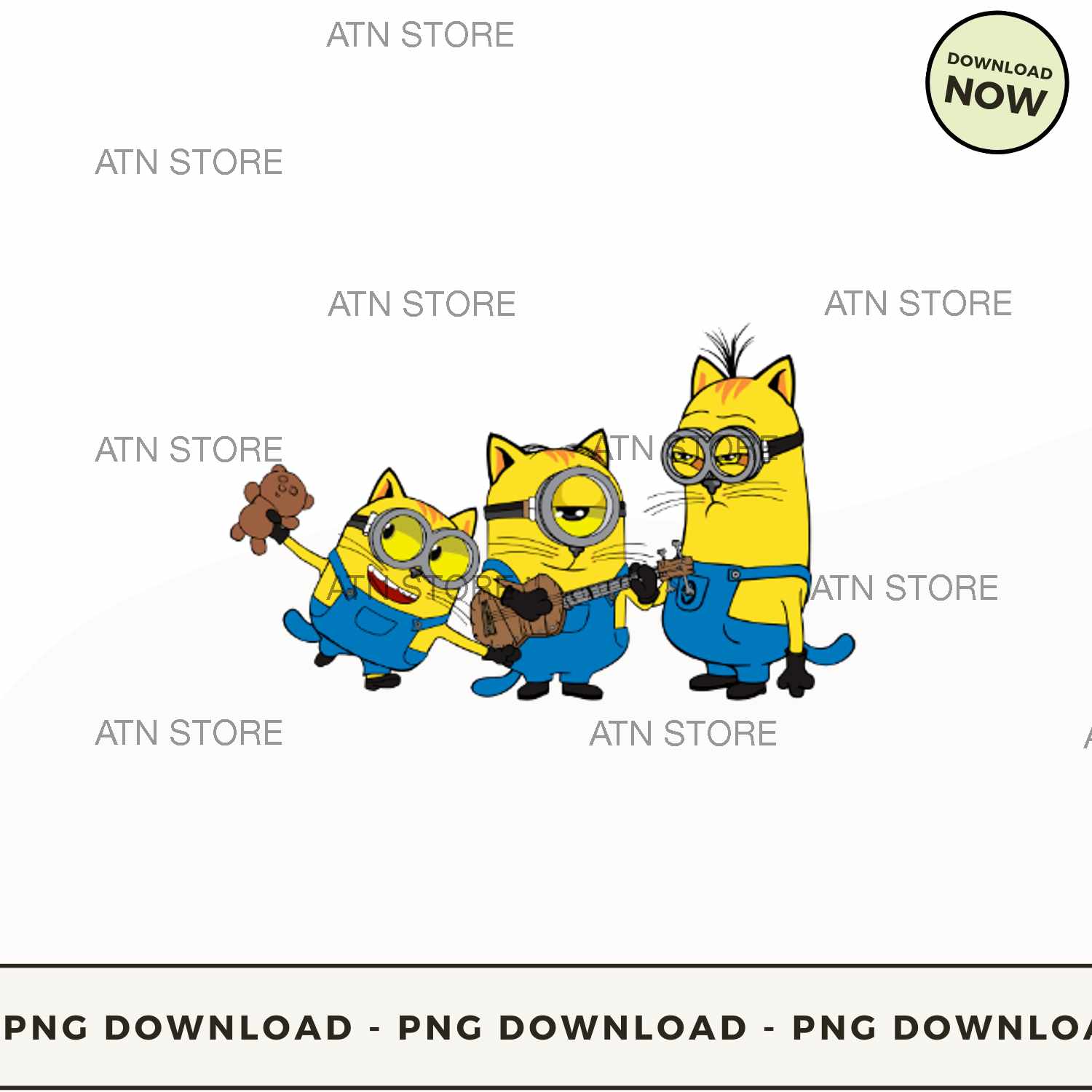 CAT MINIONS 30 High-quality PNG Instant Download, ATN Store | Inspire ...