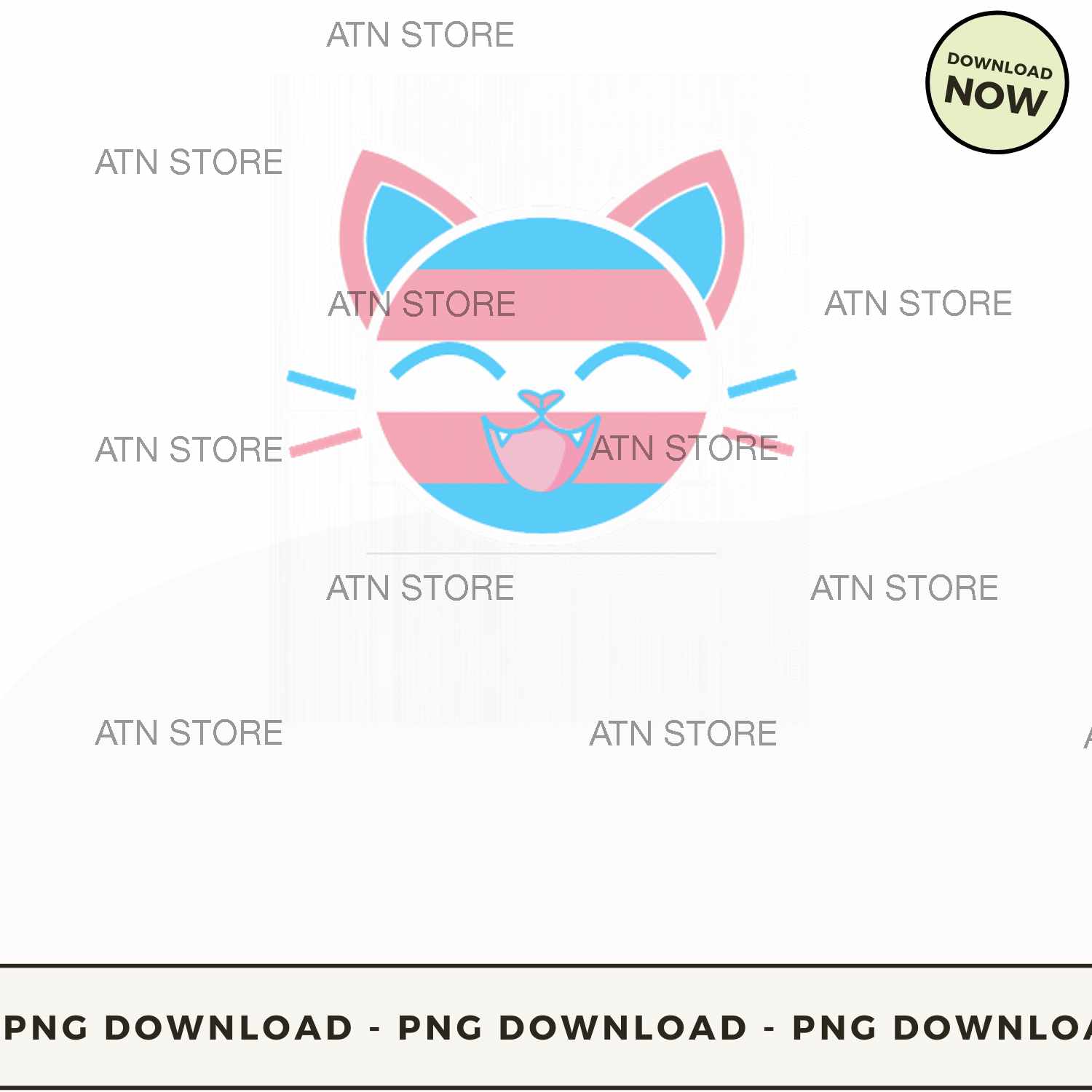 Happy trans cat 57 High-quality PNG Instant Download, ATN St | Inspire ...