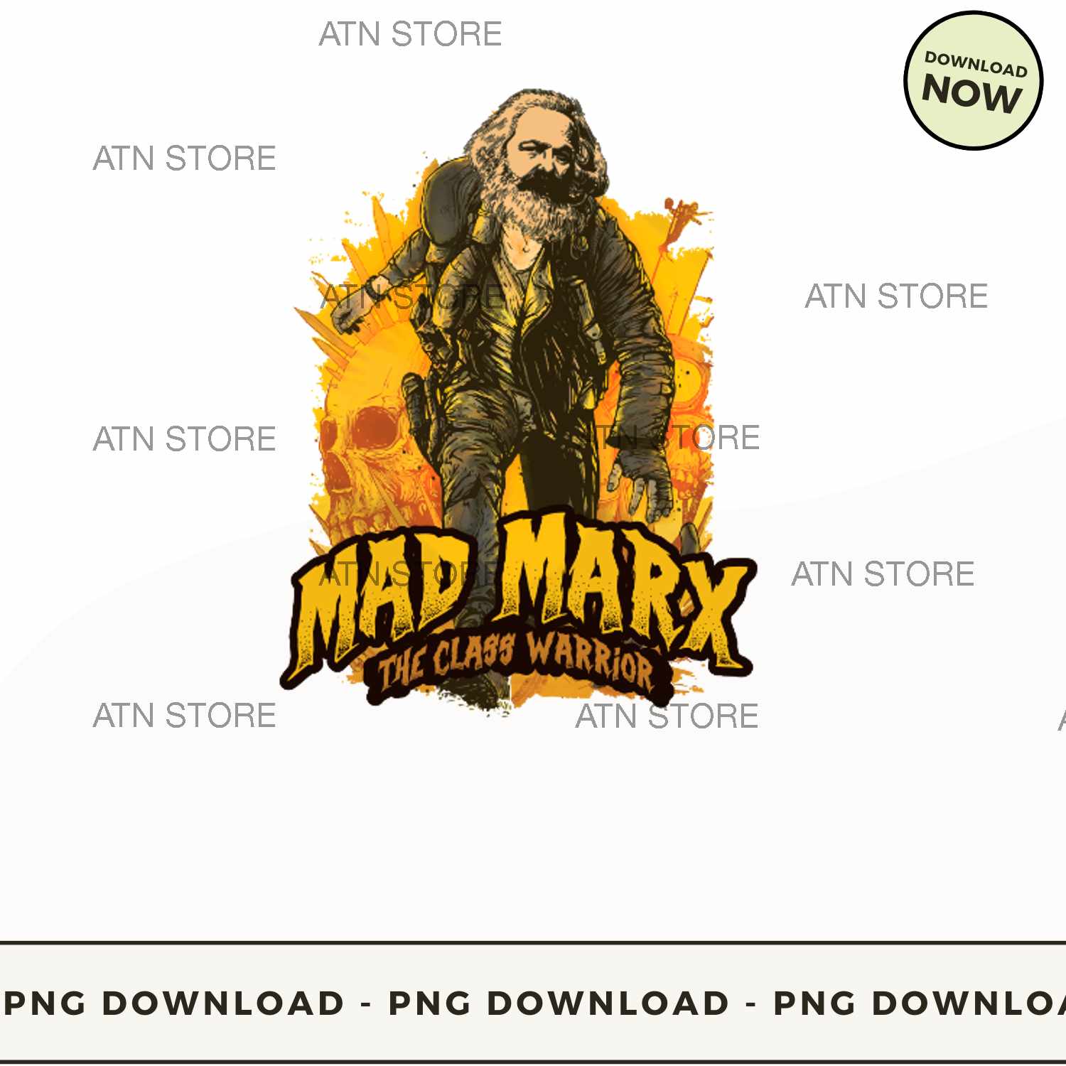 Mad Marx the class warrior 88 High-quality PNG Instant Downl | Inspire Uplift