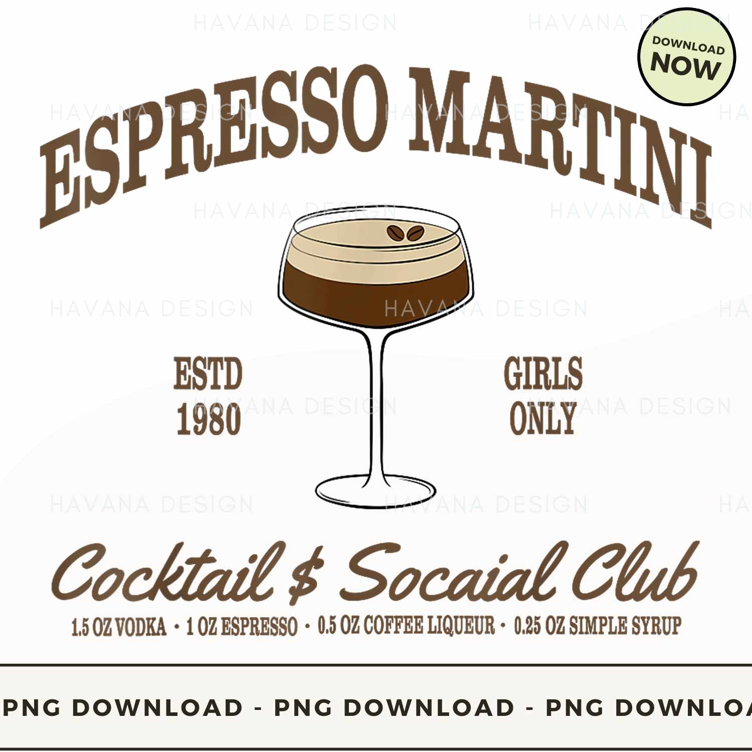 Espresso Martini Cocktail Social Club 4 High-quality PNG Ins | Inspire ...