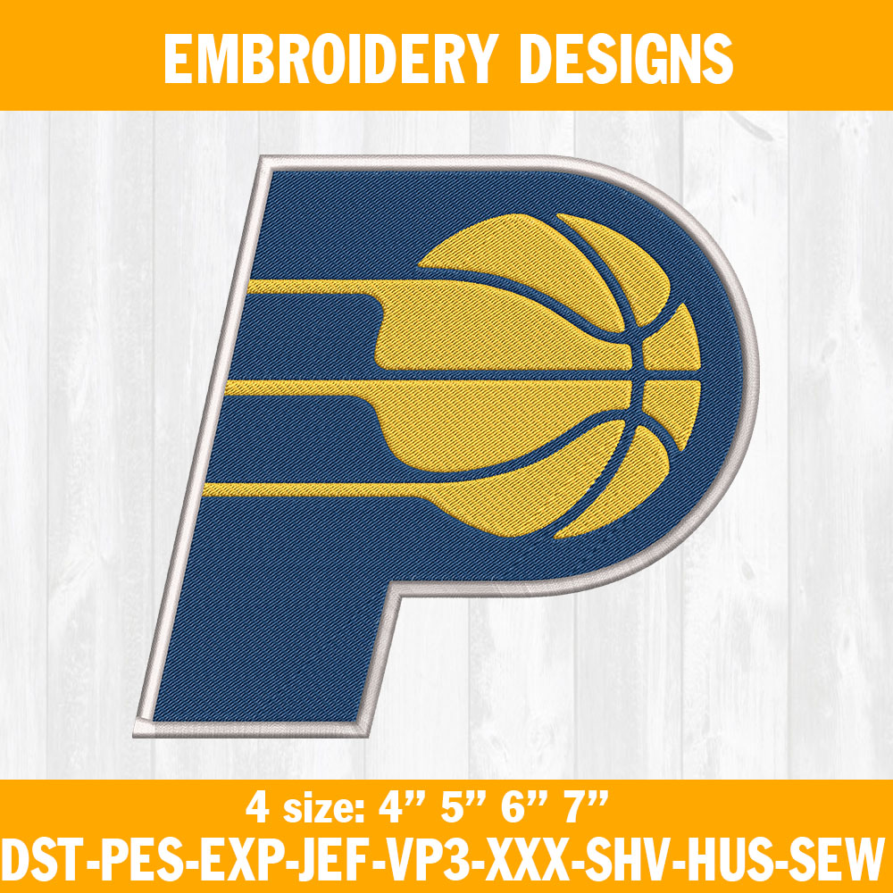 Indiana Pacers Embroidery Designs, NBA Embroidery Designs, I | Inspire ...