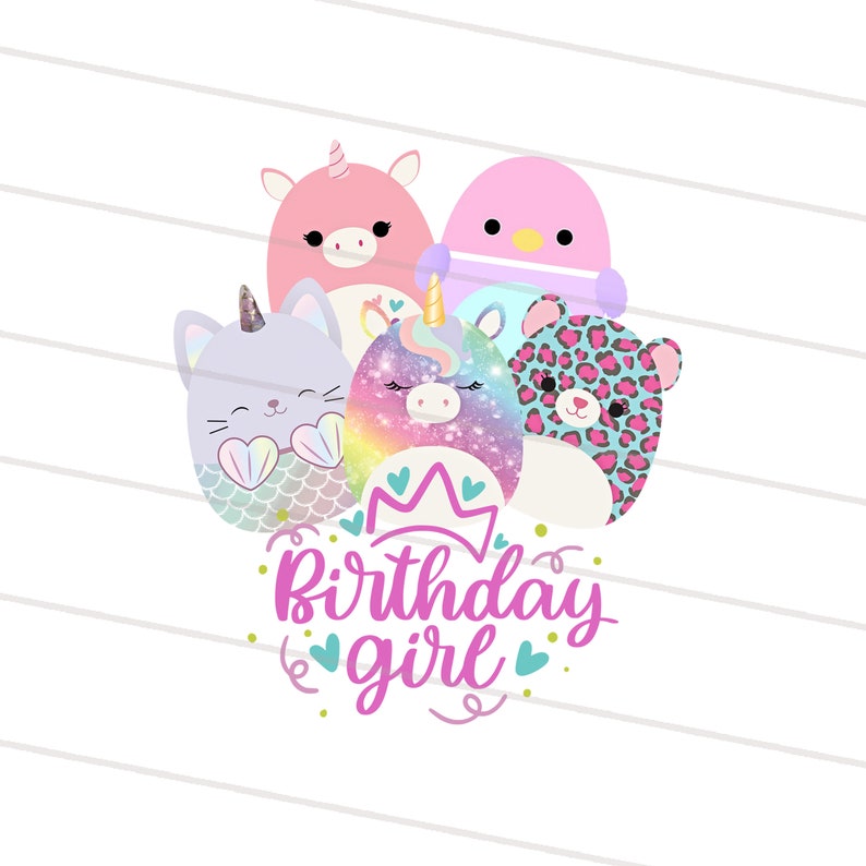 Birthday Squish Print then Cut PNG, Instant Download squishy | Inspire ...