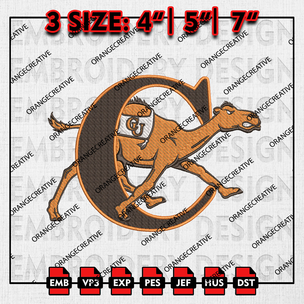 Campbell Fighting Camels NCAA Emb files, NCAA Embroidery Des | Inspire ...