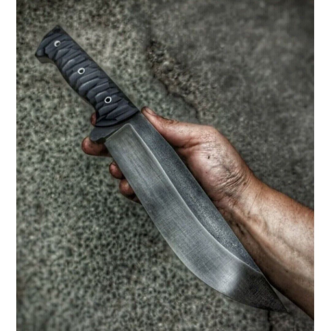 Custom Handmade Bowie Knife Fixed Blade Carbon Steel Surviva | Inspire ...