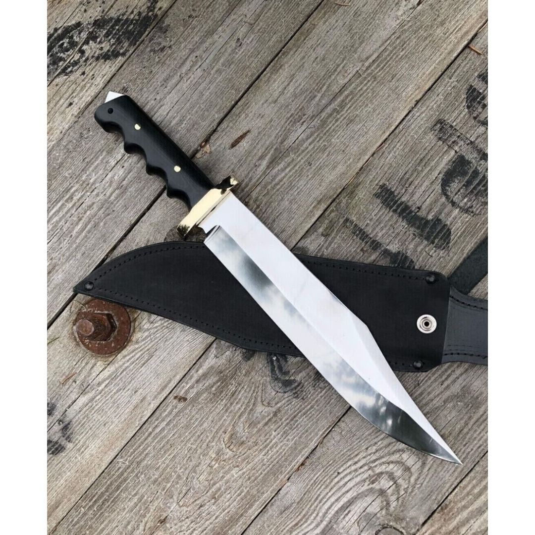 Mirror Polished D2 Steel Handmade Bowie Knife | Inspire Uplift