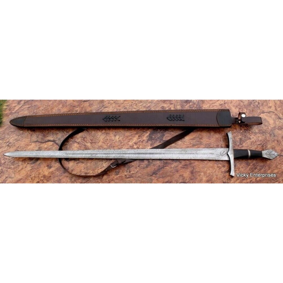 Custom Handmade Damascus Steel Sword Forged Viking Unique Ou | Inspire ...