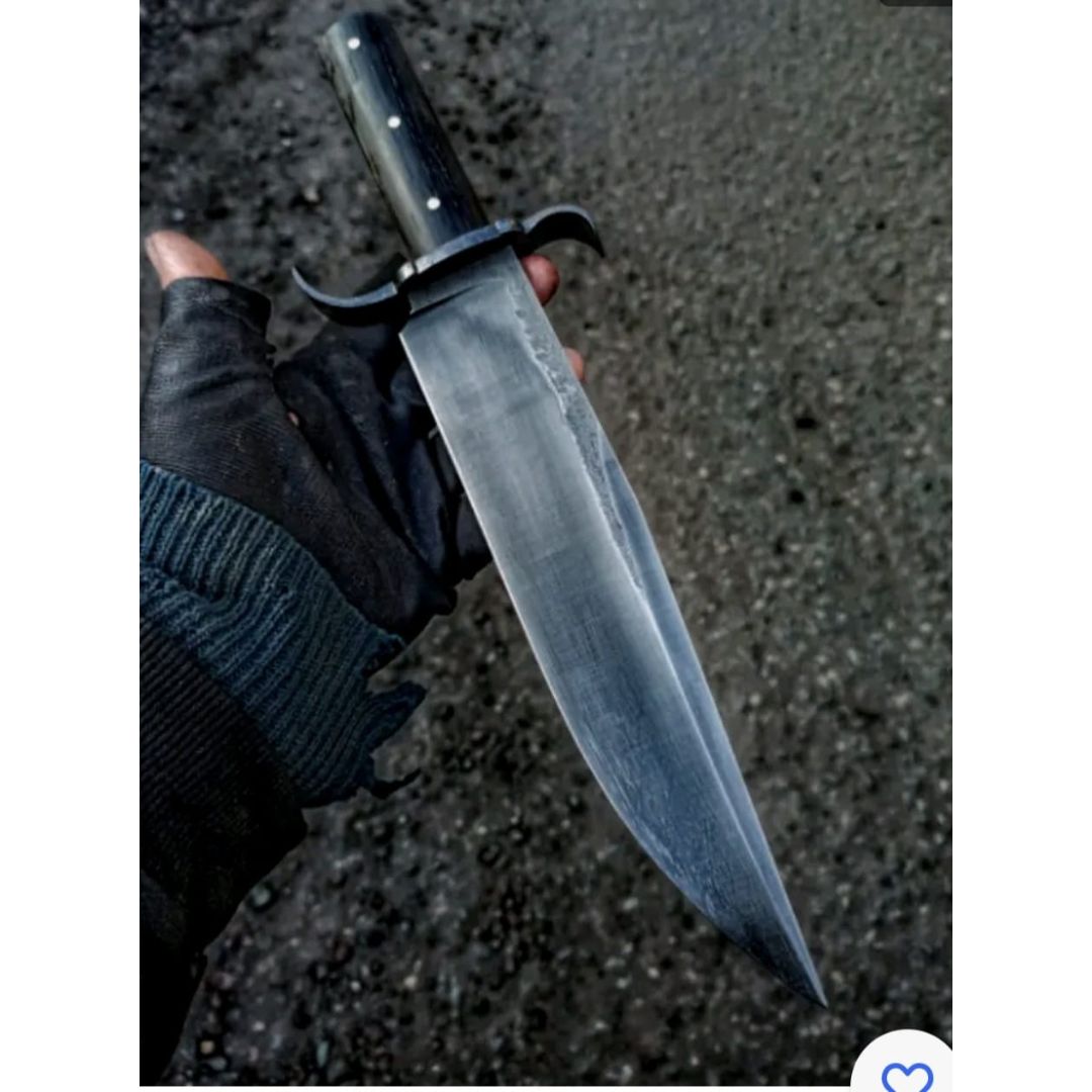 Forged Acid Washed Custom Handmade Bowie Knife Full Tang Bow | Inspire ...