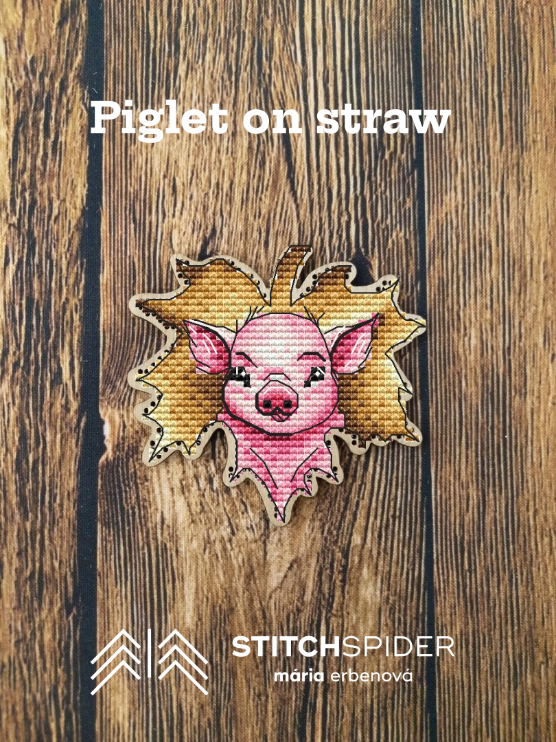 Piglet cross stitch, cross stitch animal, stitch for kids | Inspire Uplift