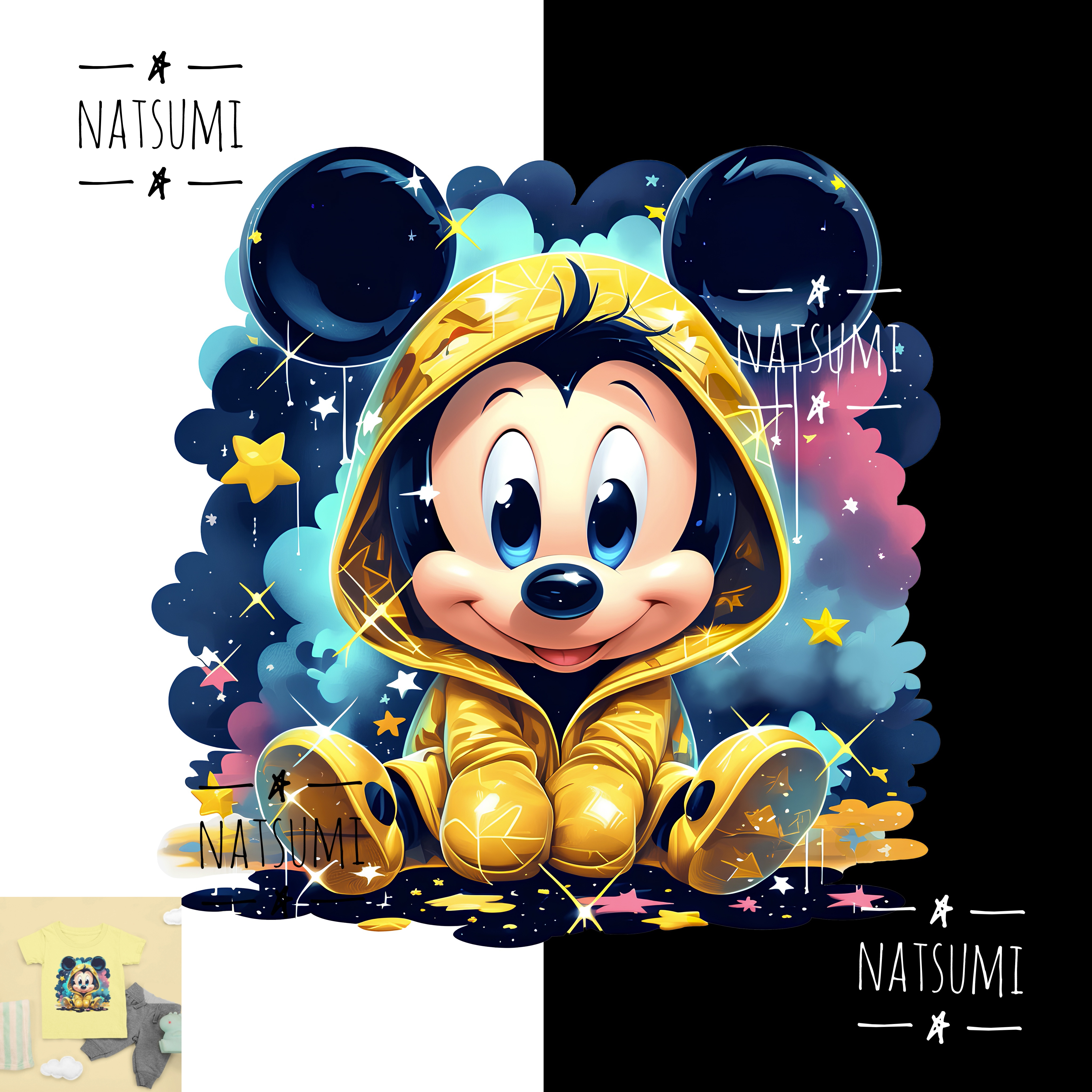 Cute Baby Mickey Mouse PNG Clipart, PNG file for sublimation | Inspire ...