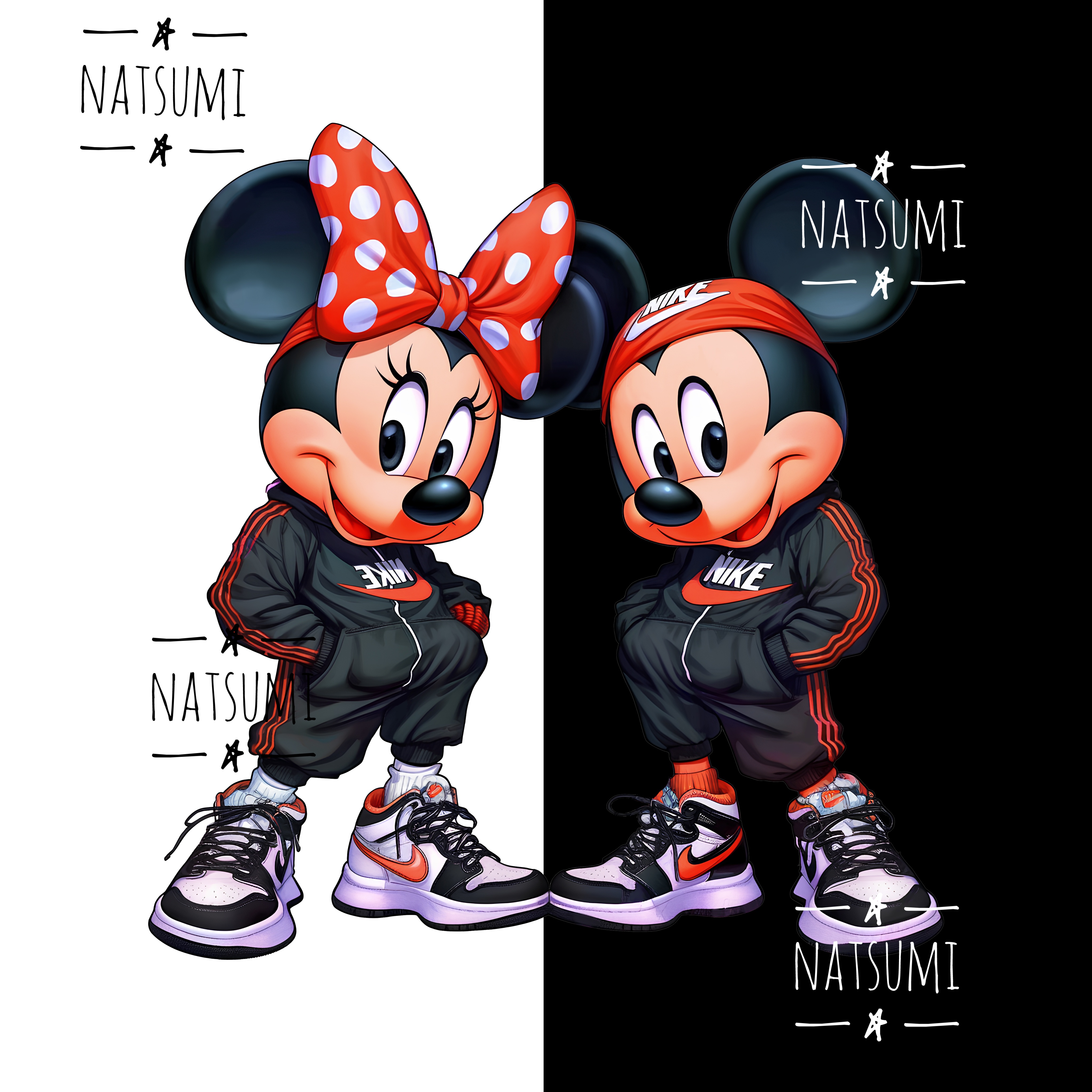Minnie and Mickey Mouse PNG file for sublimation designs, PN | Inspire ...