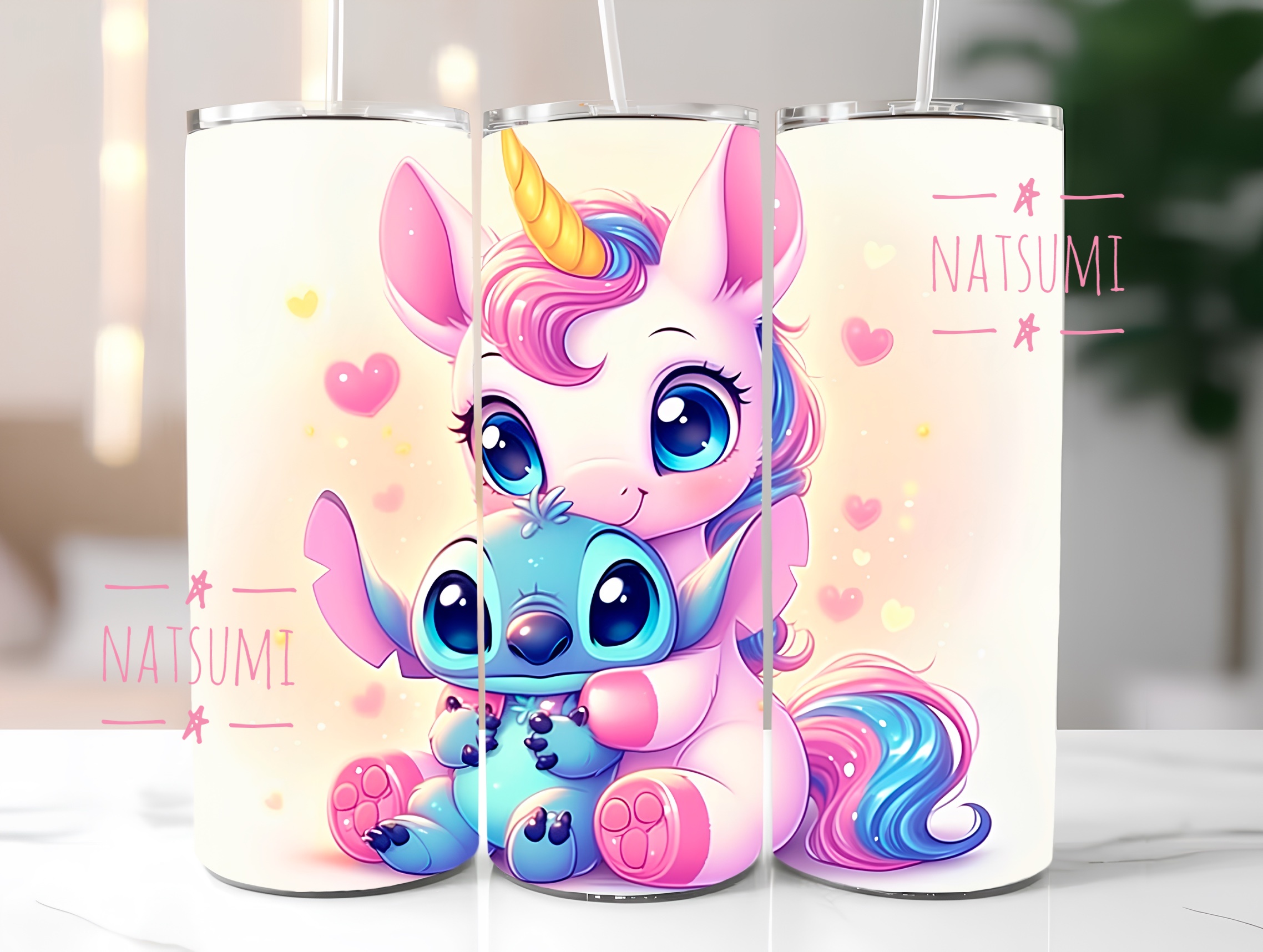 Stitch and unicorn tumbler wrap PNG, Stitch Tumbler Wraps Su | Inspire ...
