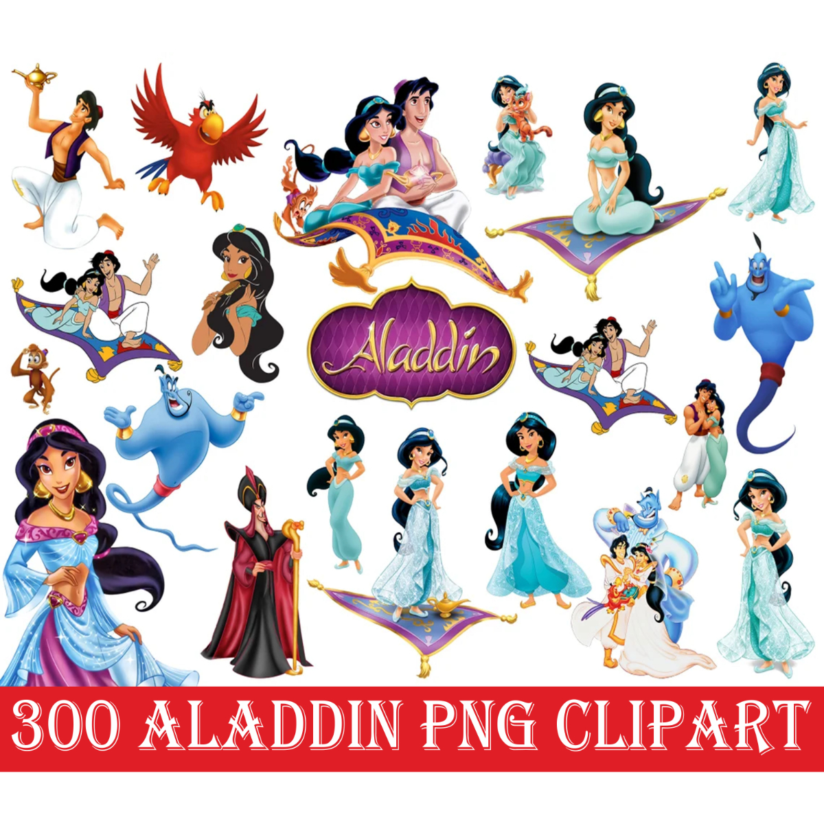 300 Aladdin Digital, Aladdin Disney bundle Png, Aladdin Disn | Inspire ...