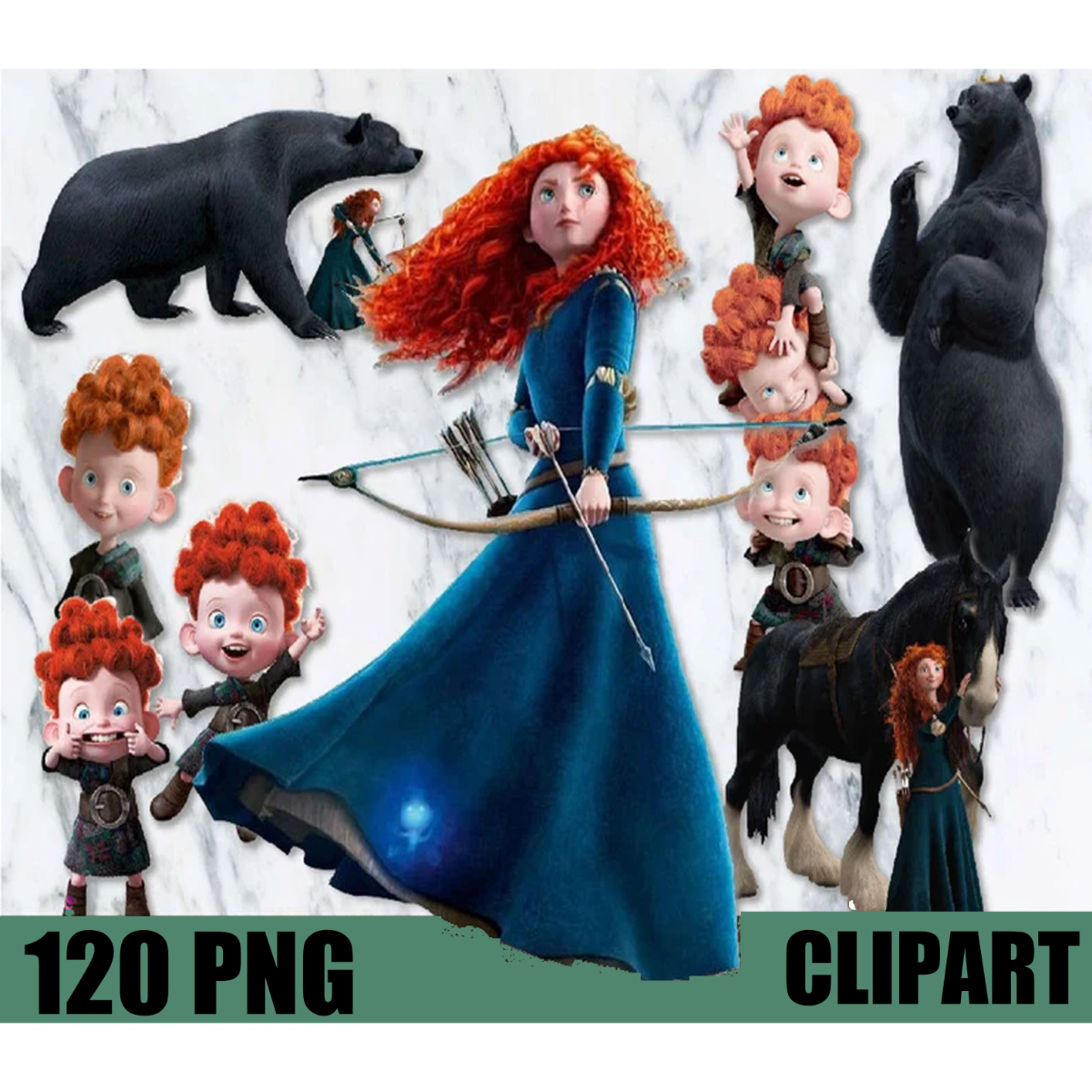 120 Brave Bundle Png, Brave Png, Brave logo Png, Disney Png, - Inspire ...