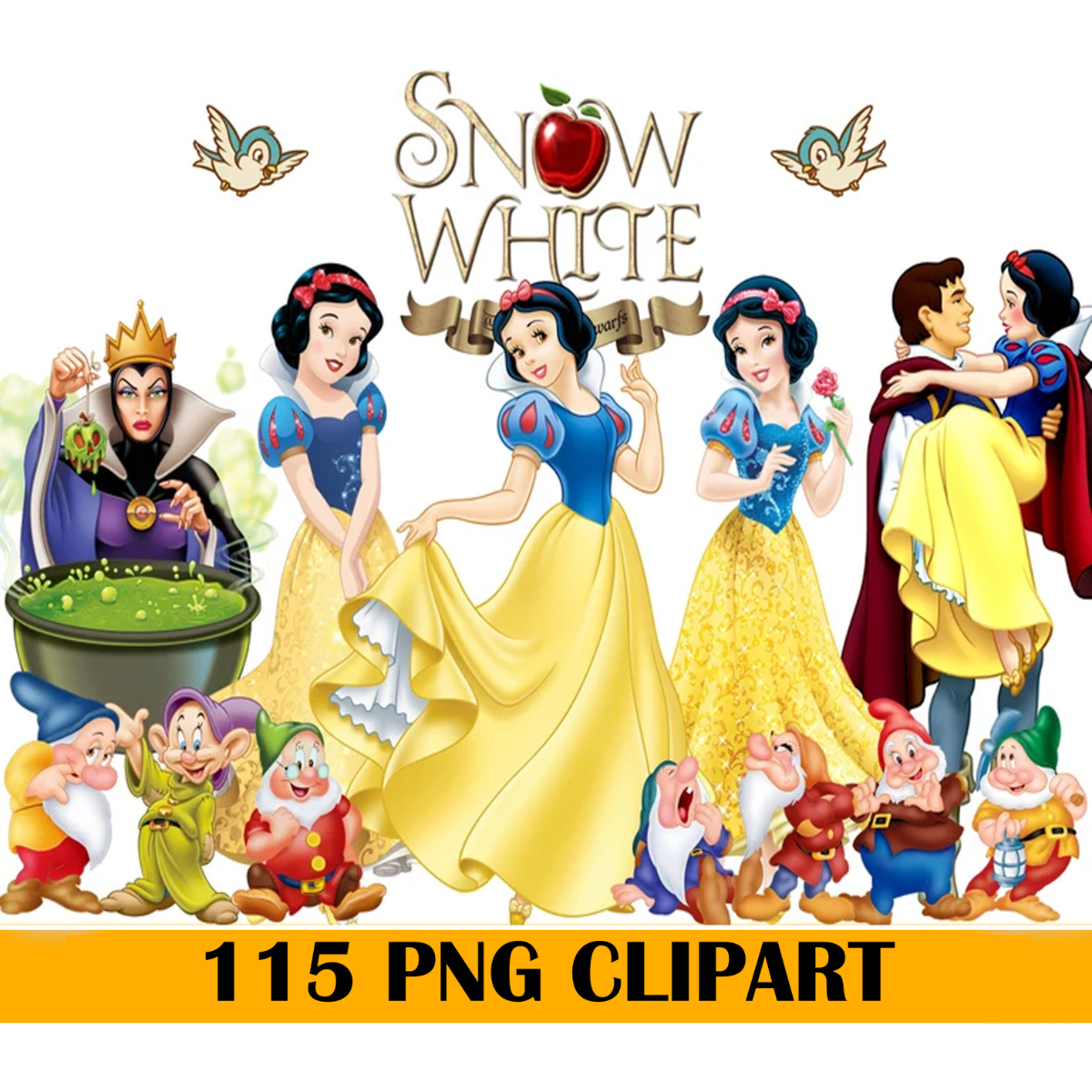 Snow White Clipart | Inspire Uplift