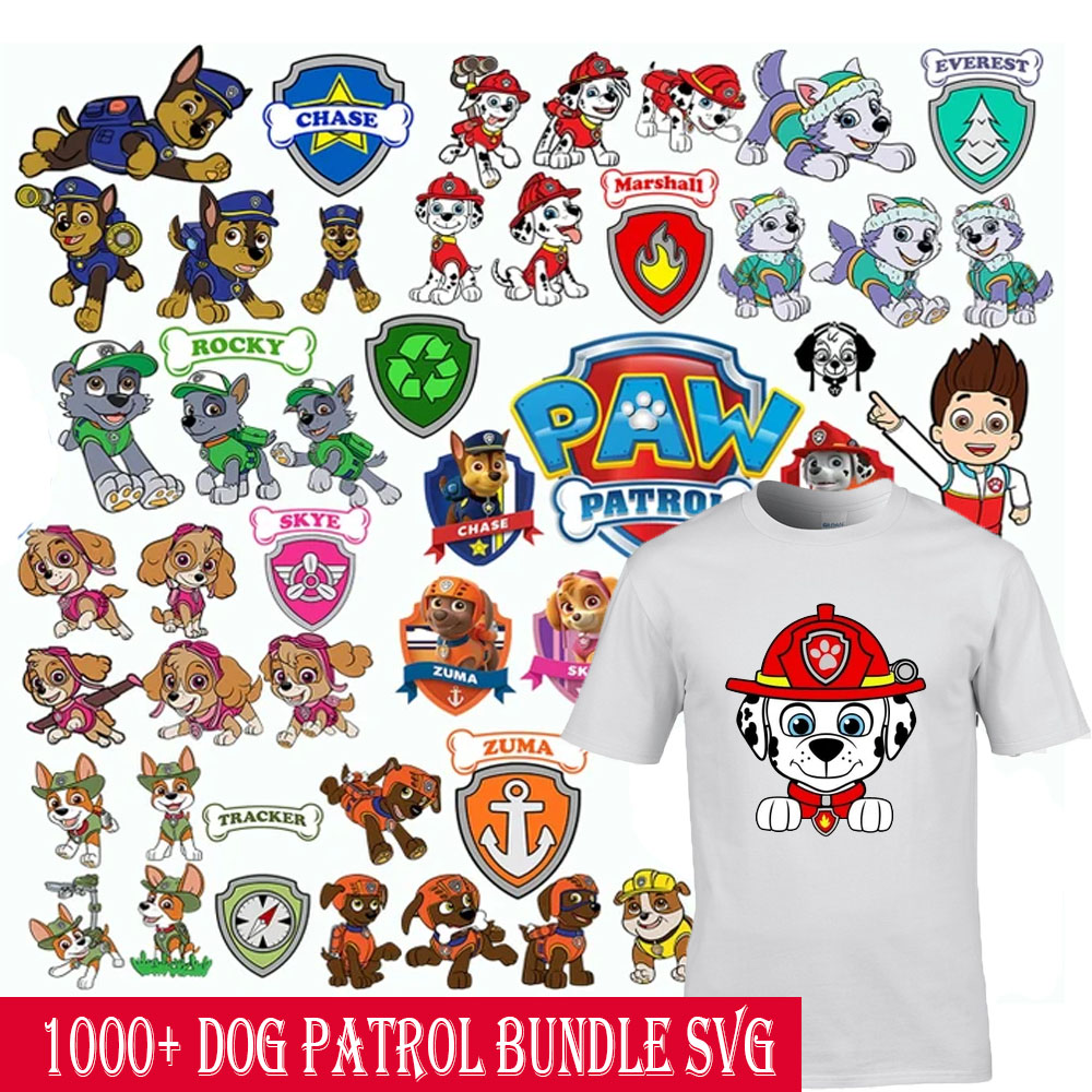 1000 Paw patrol svg, Paw patrol svg bundle, Paw patrol svg, | Inspire ...