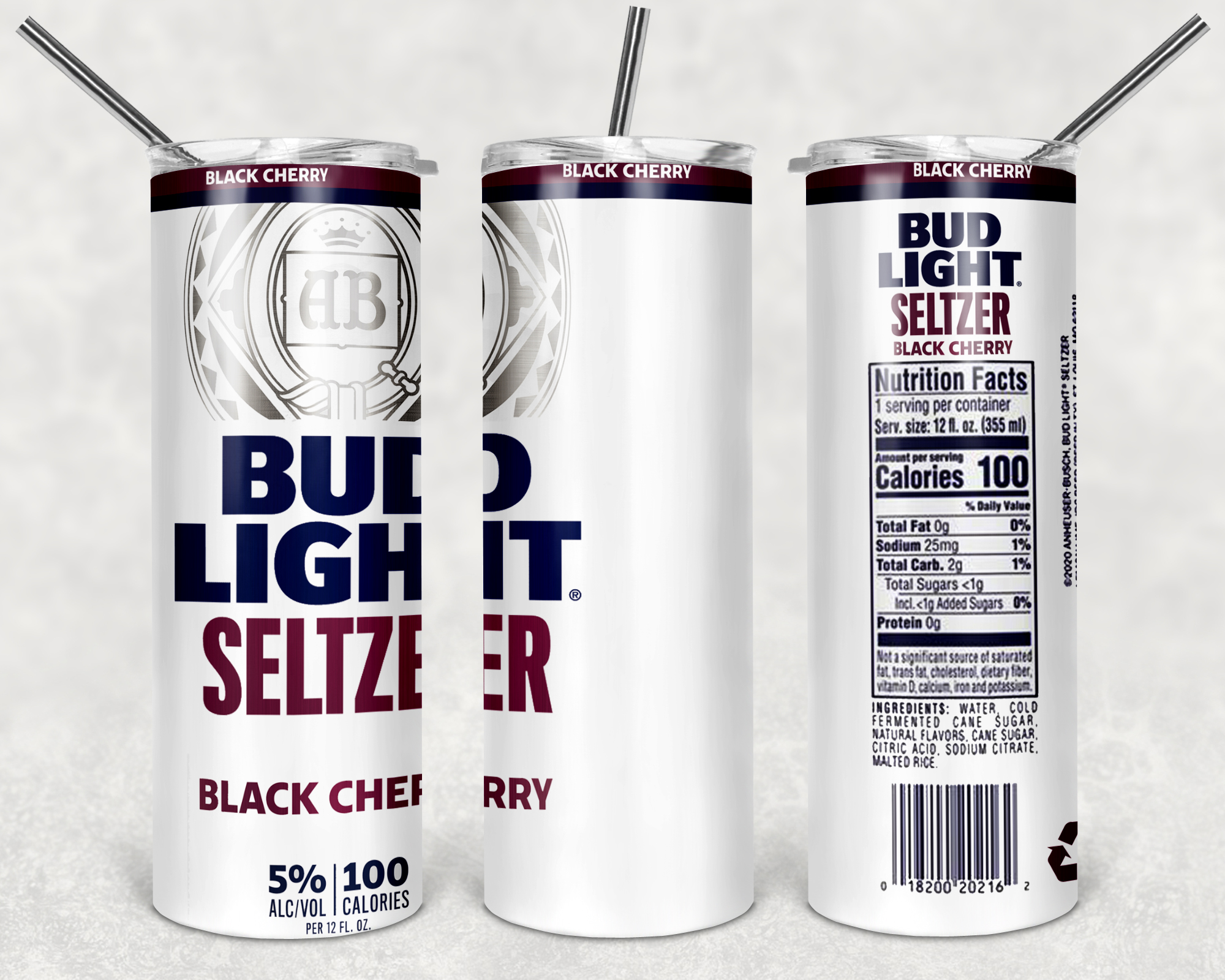 Bud Light Seltzer Black Cherry Tumbler PNG, Drink tumbler de - Inspire ...