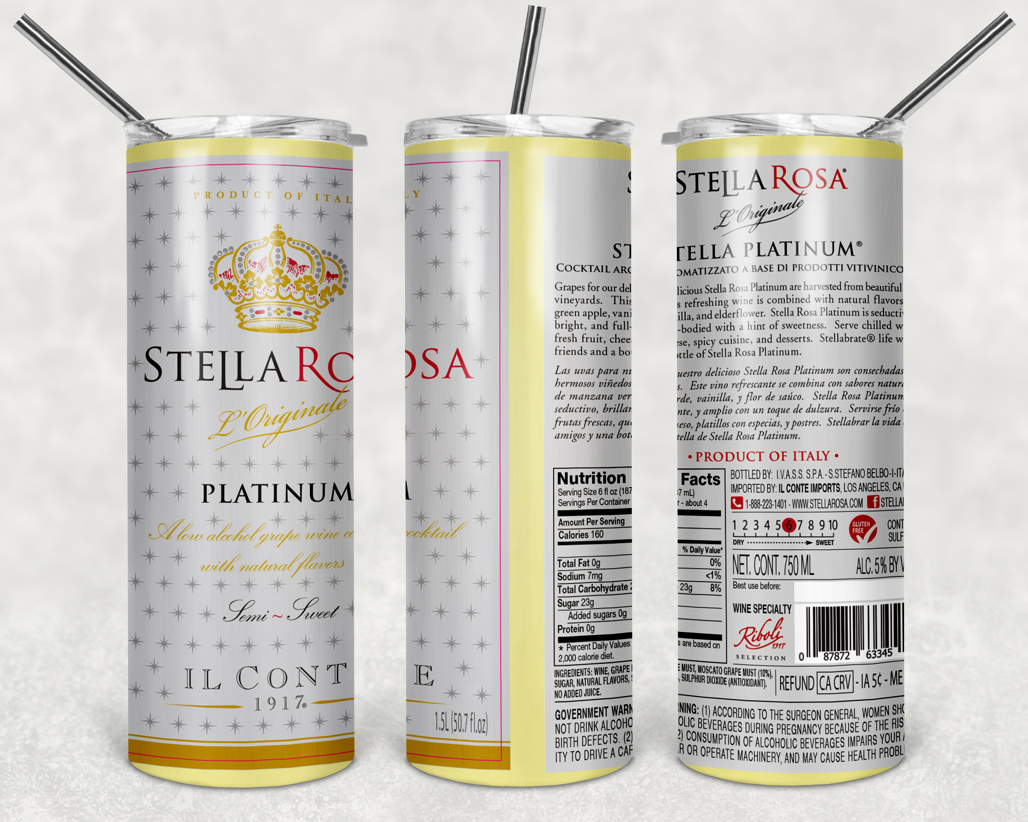 Stella Rosa Platinum Tumbler PNG, Drink tumbler design, Stra | Inspire ...