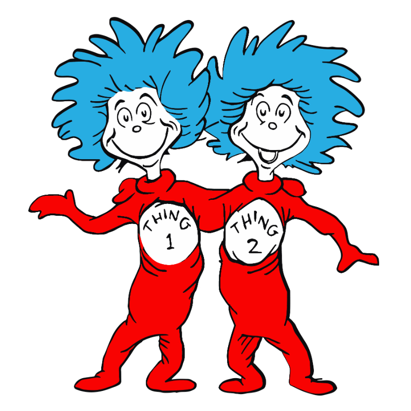 Thing 1 And Thing 2 Svg, Dr Seuss Svg, Dr Seuss Logo Svg, Ca | Inspire ...