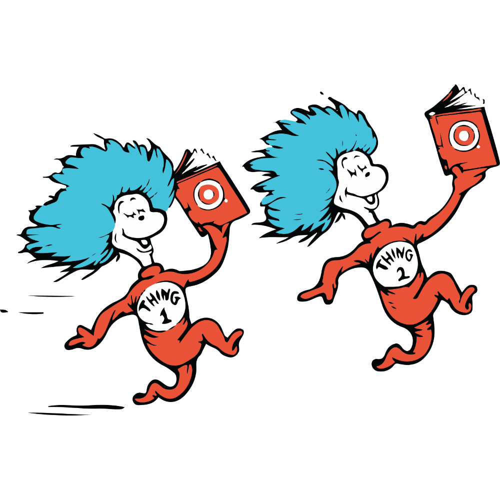 Thing 1 And Thing 2 Svg, Dr Seuss Svg, Dr Seuss Logo Svg, Dr | Inspire ...