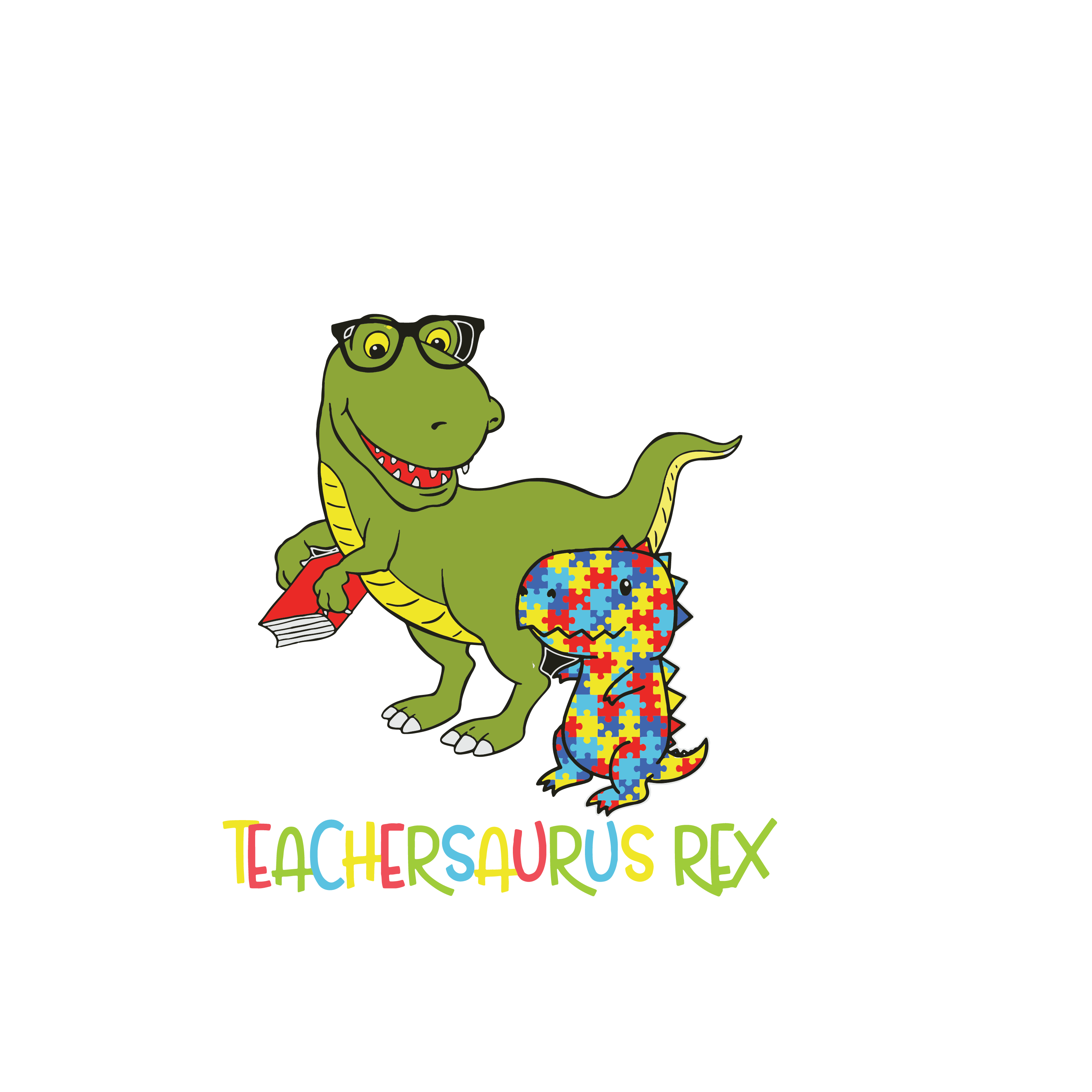 Teacher Saurus Autism Awareness Svg, Autism Svg, Awareness S - Inspire ...