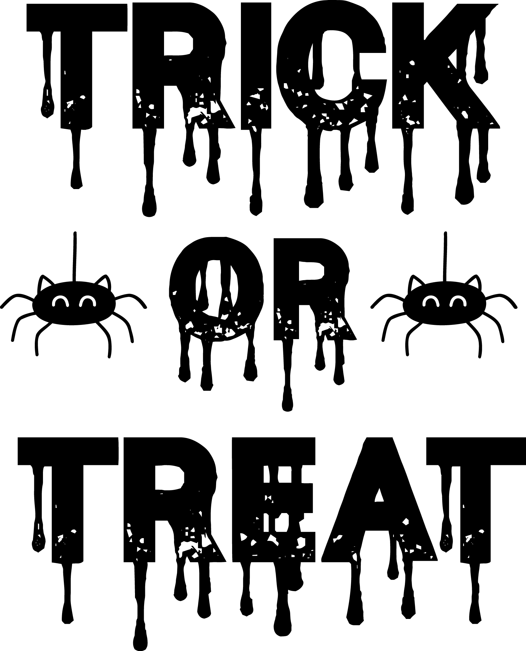 Trick or treat Png, Halloween Png, Halloween silhouettes, Ha | Inspire ...