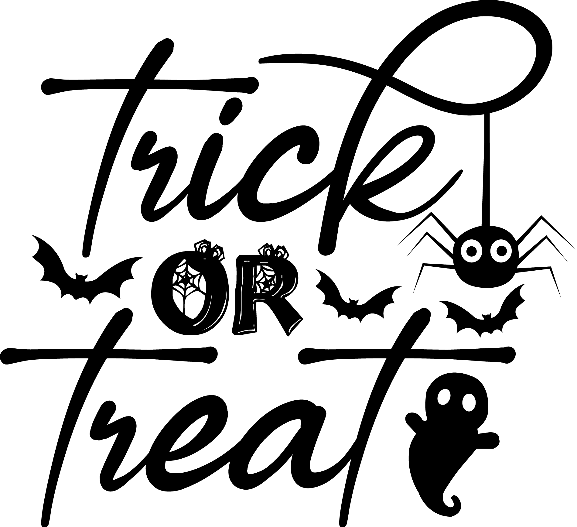 Trick or treat Png, Halloween Png, Hocus pocus Png, Happy Ha | Inspire ...