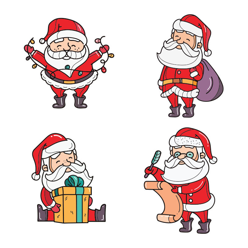 Cute Santa Svg | Inspire Uplift