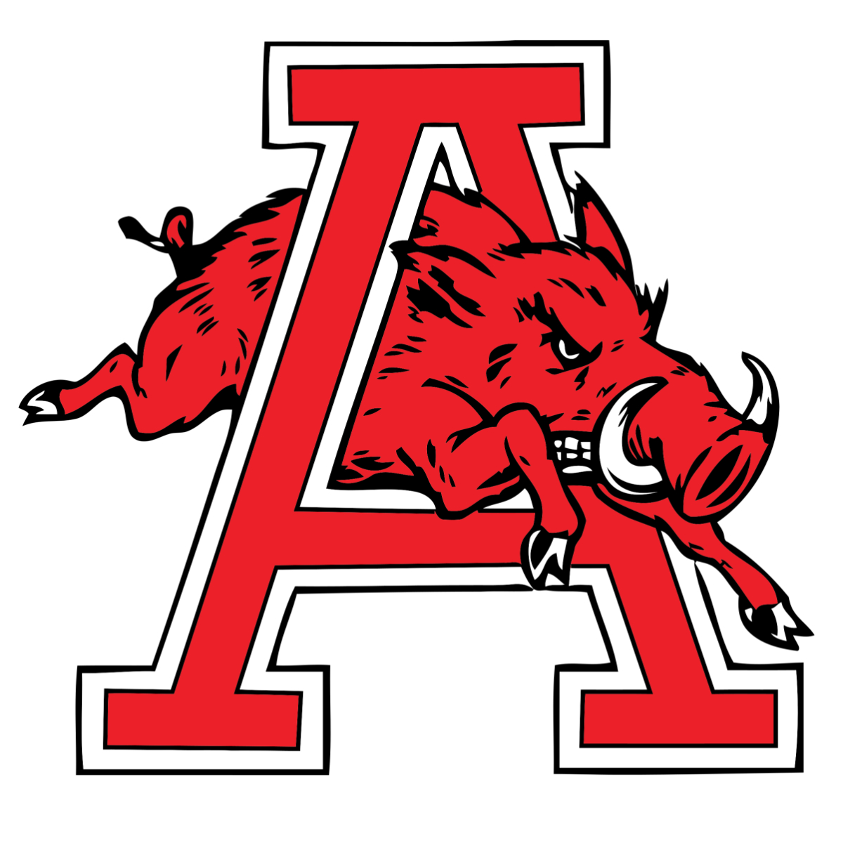 Arkansas Razorbacks Svg-Arkansas Razorbacks logo Svg-NCAA Te | Inspire ...
