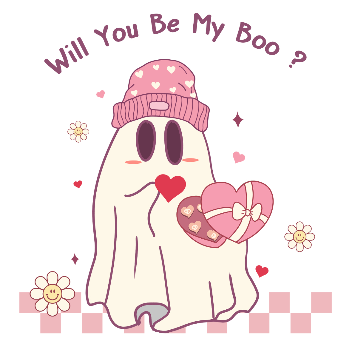 Will You Be My Boo Ghost Png, Valentine Png, Valentine Subli | Inspire ...