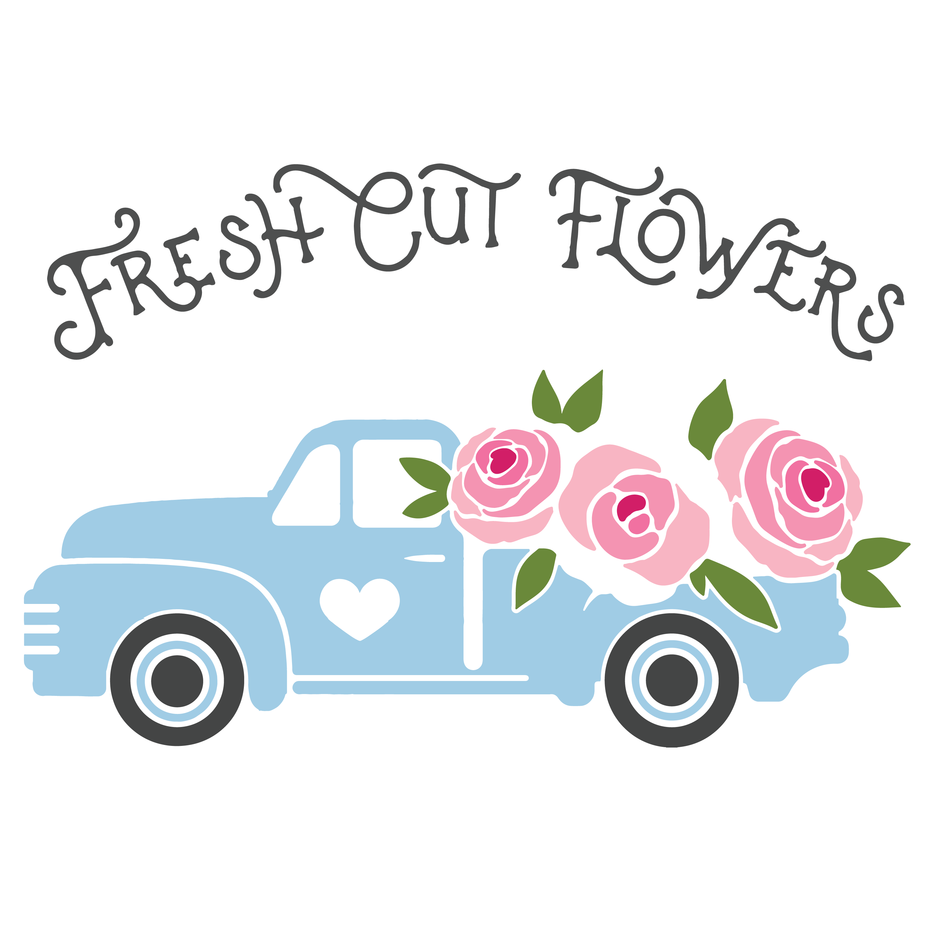 Fresh Cut Flowers Svg, Floral Truck SVG, Truck SVG, Spring s | Inspire ...