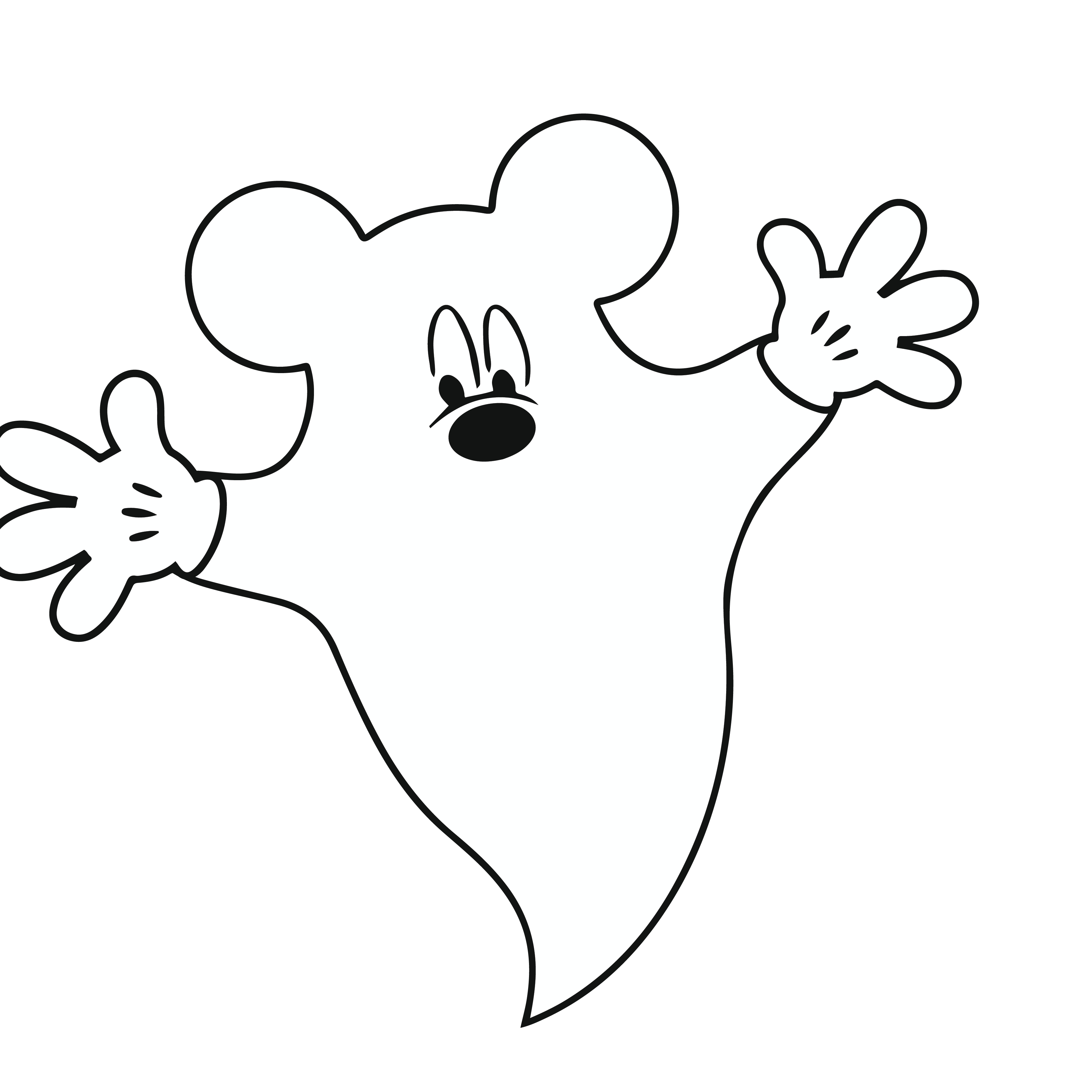 Mickey Mouse and Minnie Mouse Ghost SVG, Halloween Mickey SV | Inspire ...