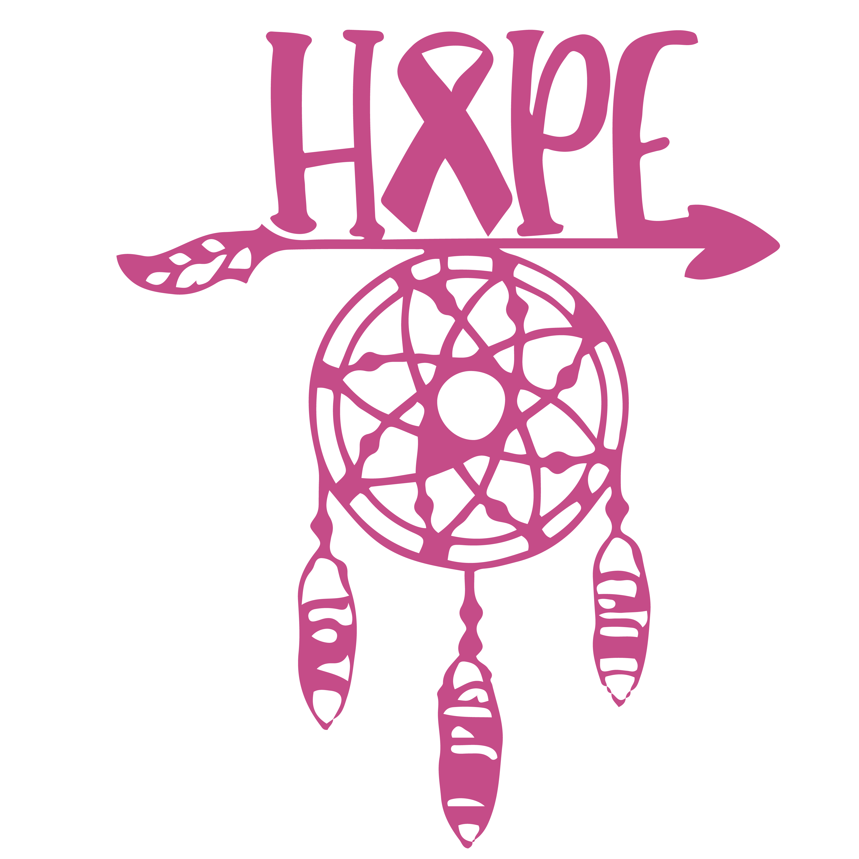 Hope Svg, Pink Ribbon Svg, Breast Cancer Svg, Cancer Awarene | Inspire ...