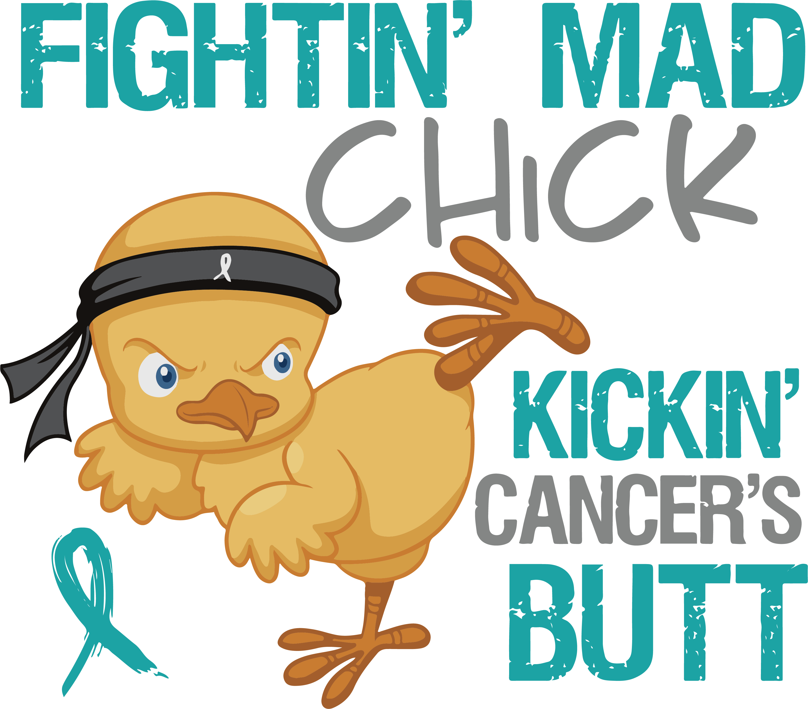 Fightin' Mad Chick Kickin' Cancer's Butt Svg, Breast Cancer | Inspire ...