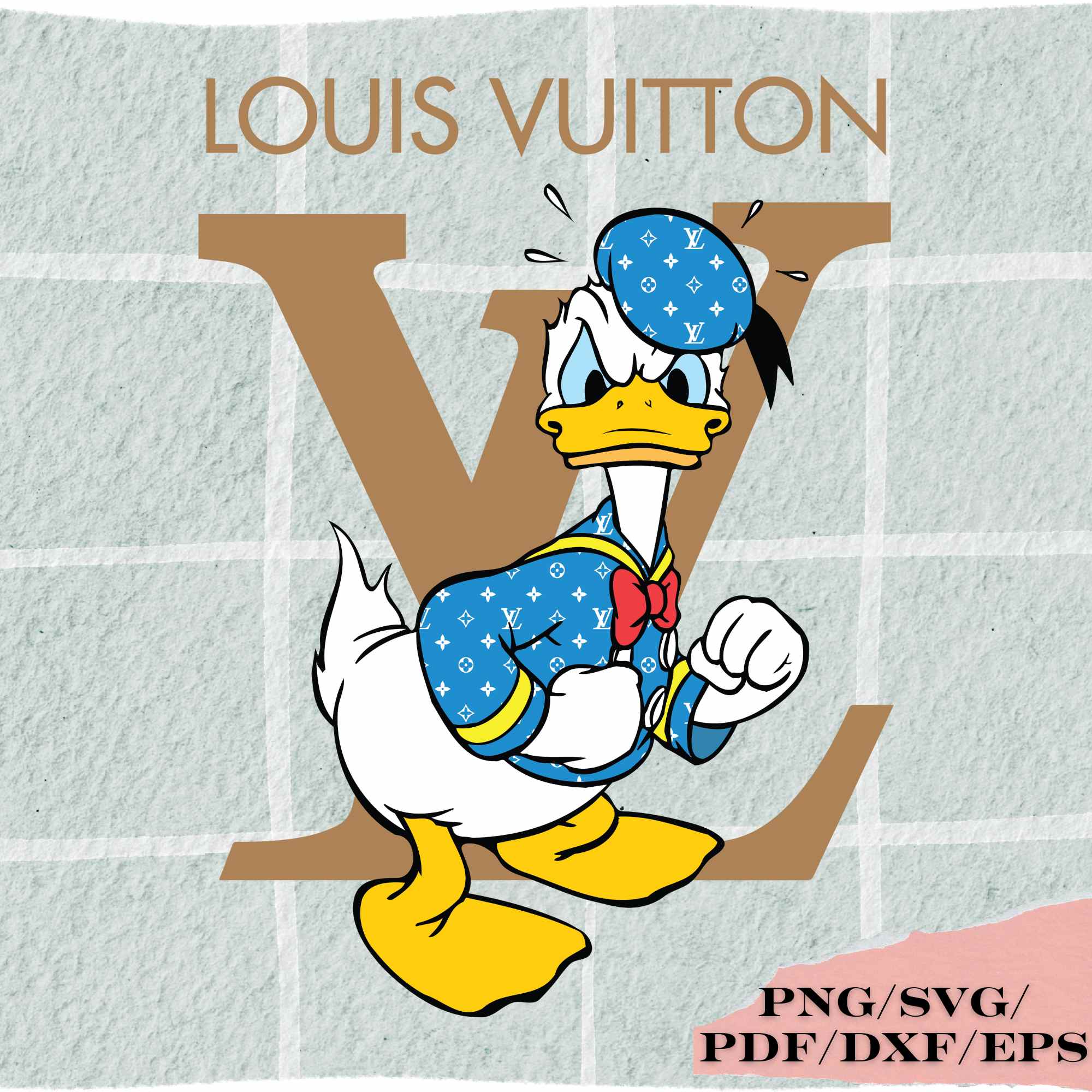 Donald Duck Louis Vuitton Png, Disney Louis Vuitton Png, SVG | Inspire ...