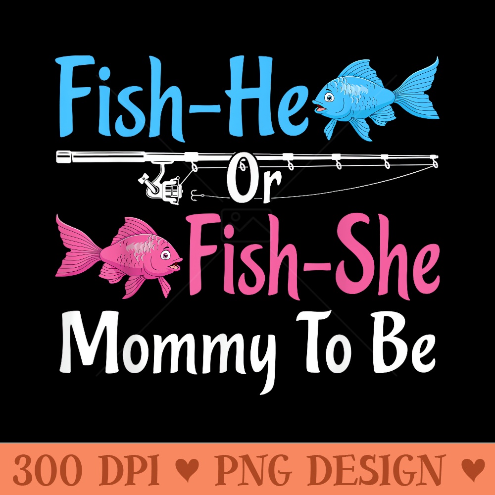 Fish-He Or Fish-She Mommy To Be Gender Reveal Baby Shower - | Inspire ...