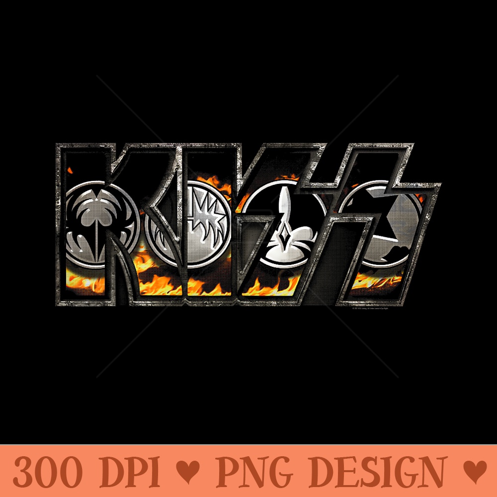 KISS - Machine Logo - PNG Art Files - Perfect for Personaliz | Inspire ...