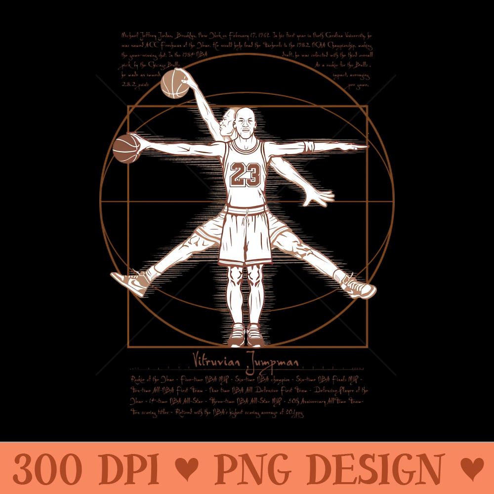 Vitruvian Jumpman - Exclusive PNG designs - Revolutionize Yo | Inspire ...