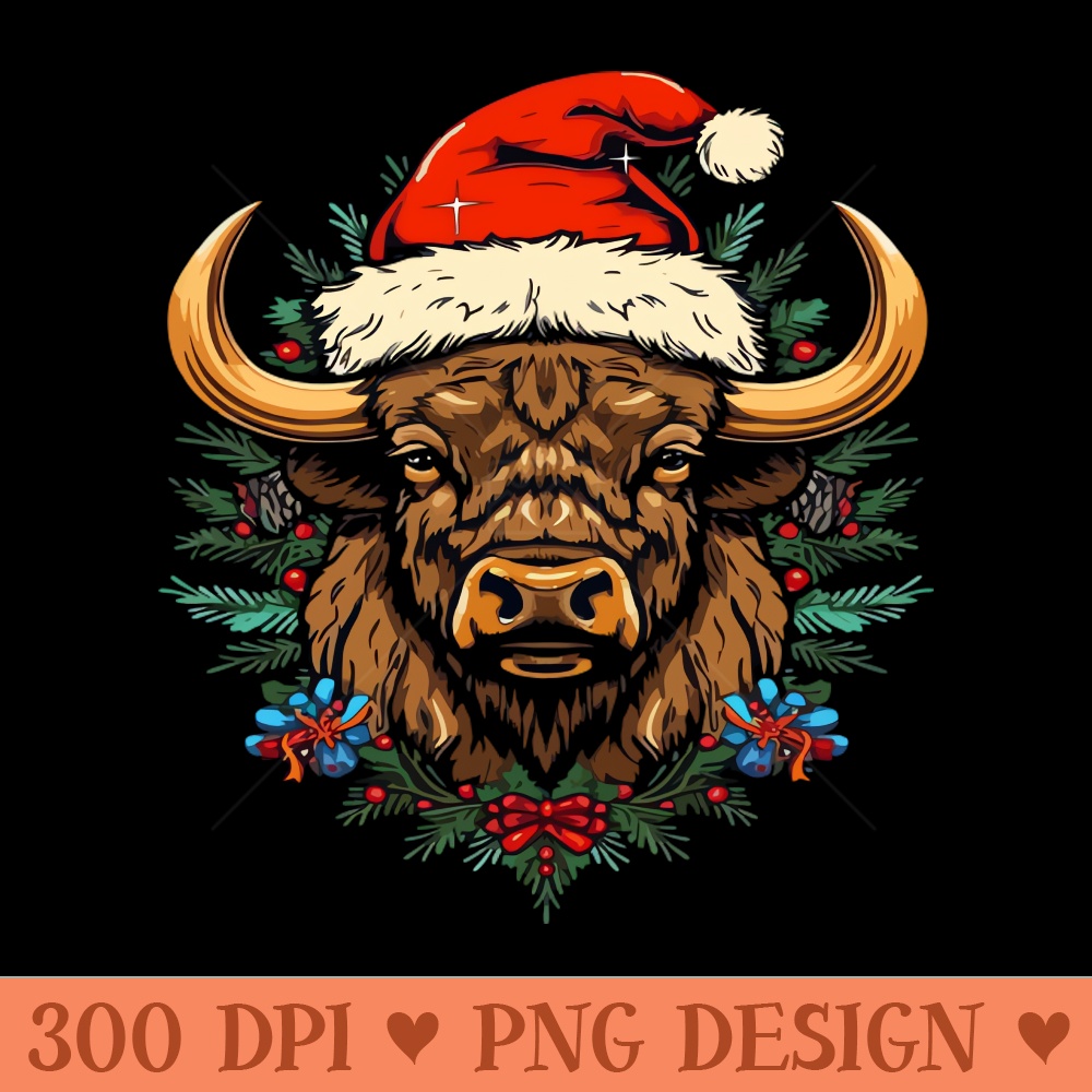 Bison Christmas - Exclusive PNG designs - Lifetime Access To | Inspire ...