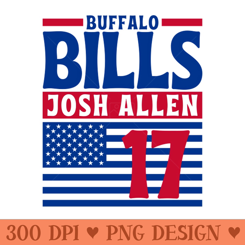 Buffalo Bills Josh Allen 17 American Football Team - Sublima | Inspire ...