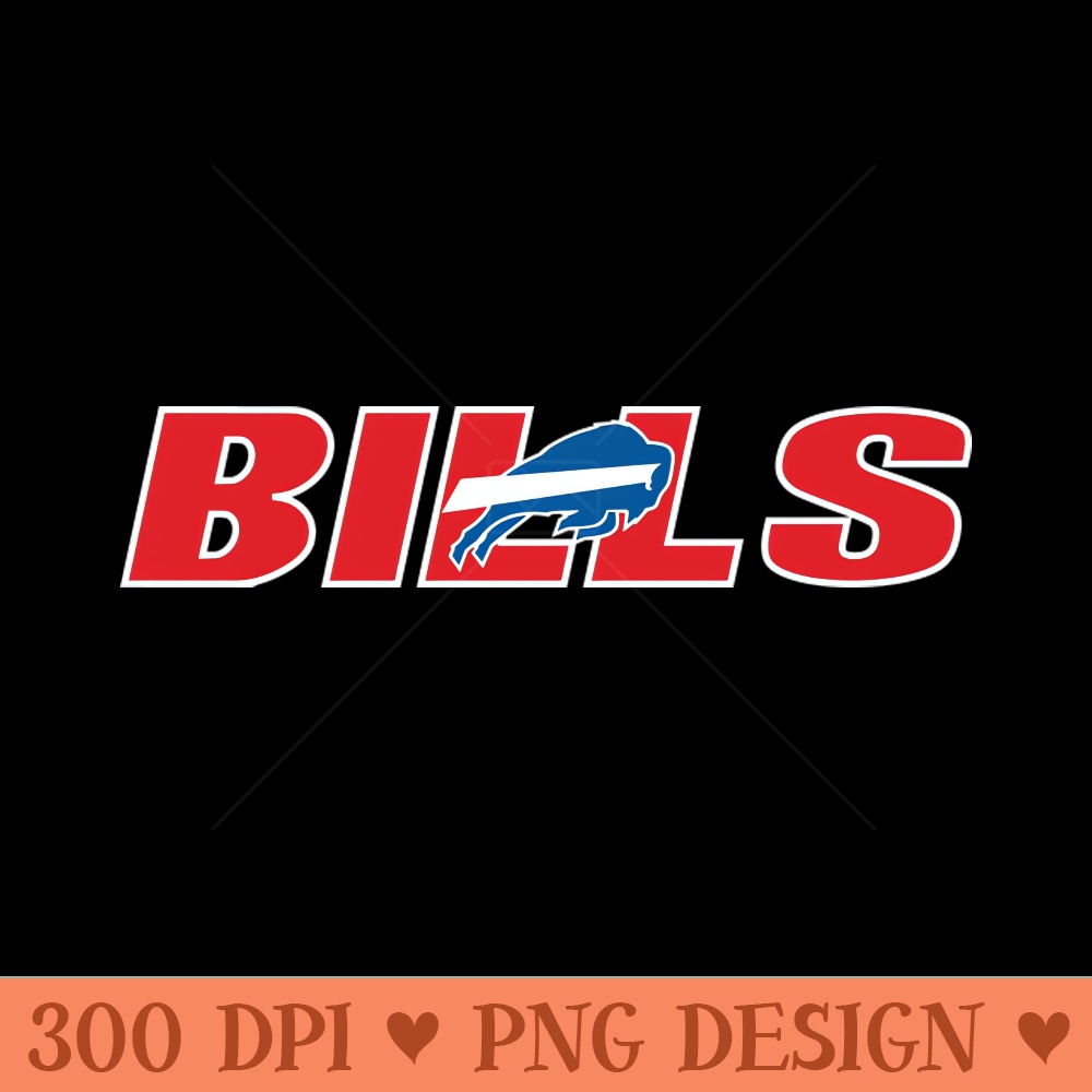 Buffalo Bills Text Style - Sublimation printables PNG downlo | Inspire ...