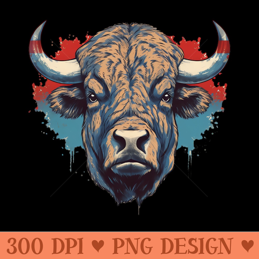 Buffalo Red and Blue - Sublimation printables PNG download - | Inspire ...