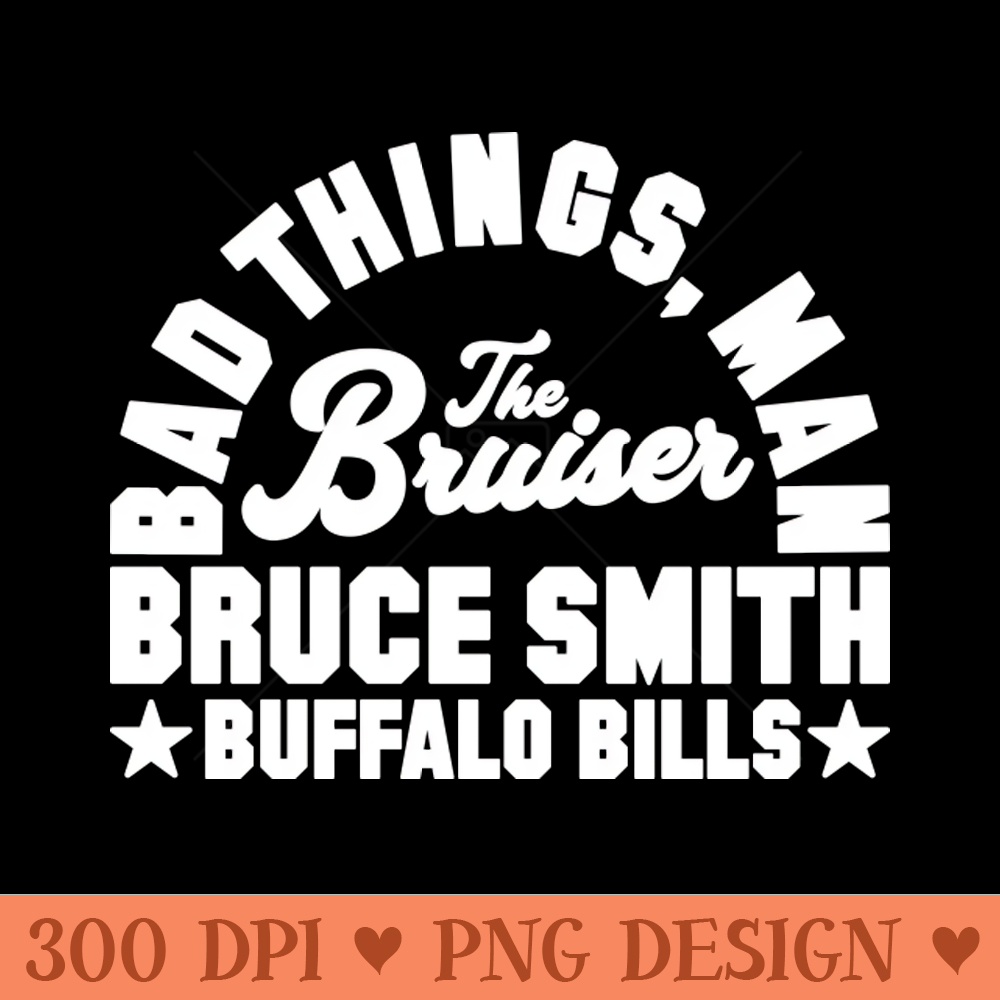 Bad Things Man Bruce Smith White - Digital PNG Artwork - Spi | Inspire ...