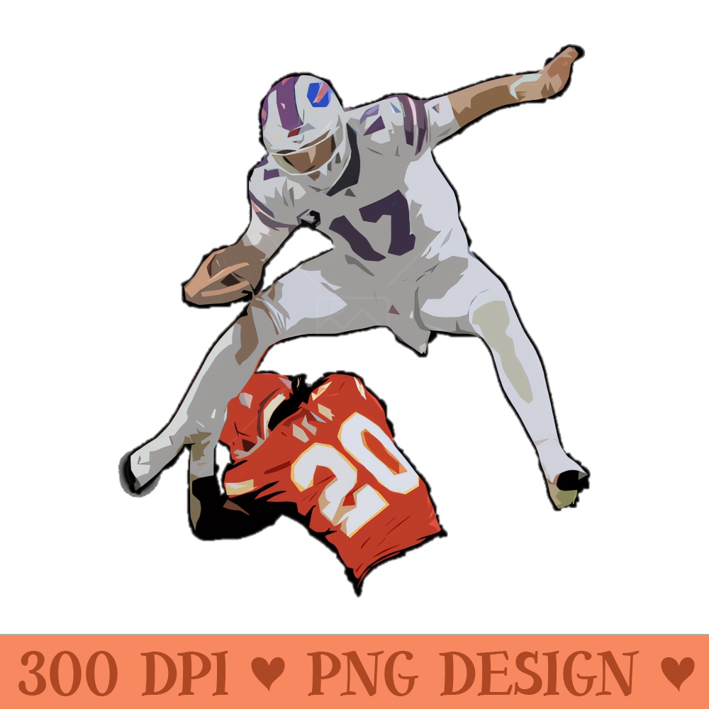 Josh Allen Leap - PNG Download - Create with Confidence | Inspire Uplift