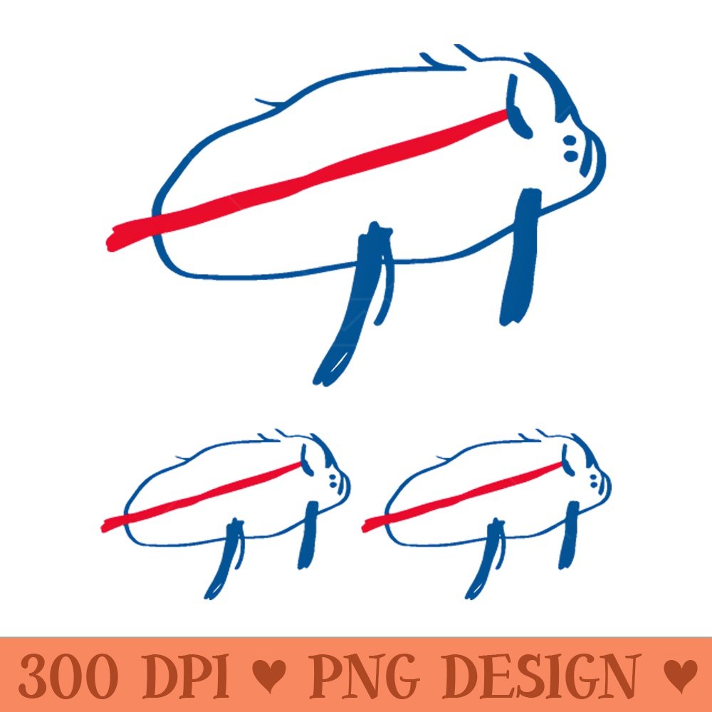 three buffalo twins - Printable PNG Graphics - Premium Quali - Inspire ...