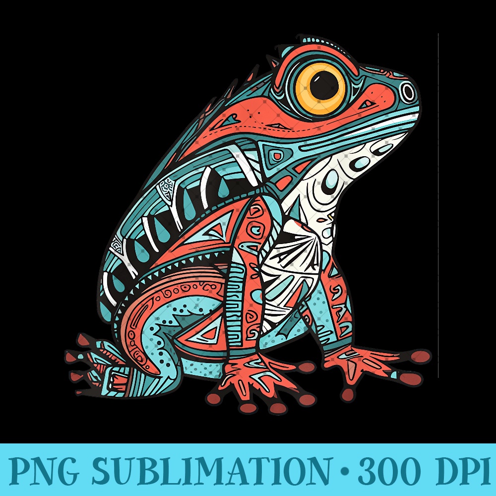 Frog Native American Indian Style Art Pacific Northwest - Hi | Inspire ...