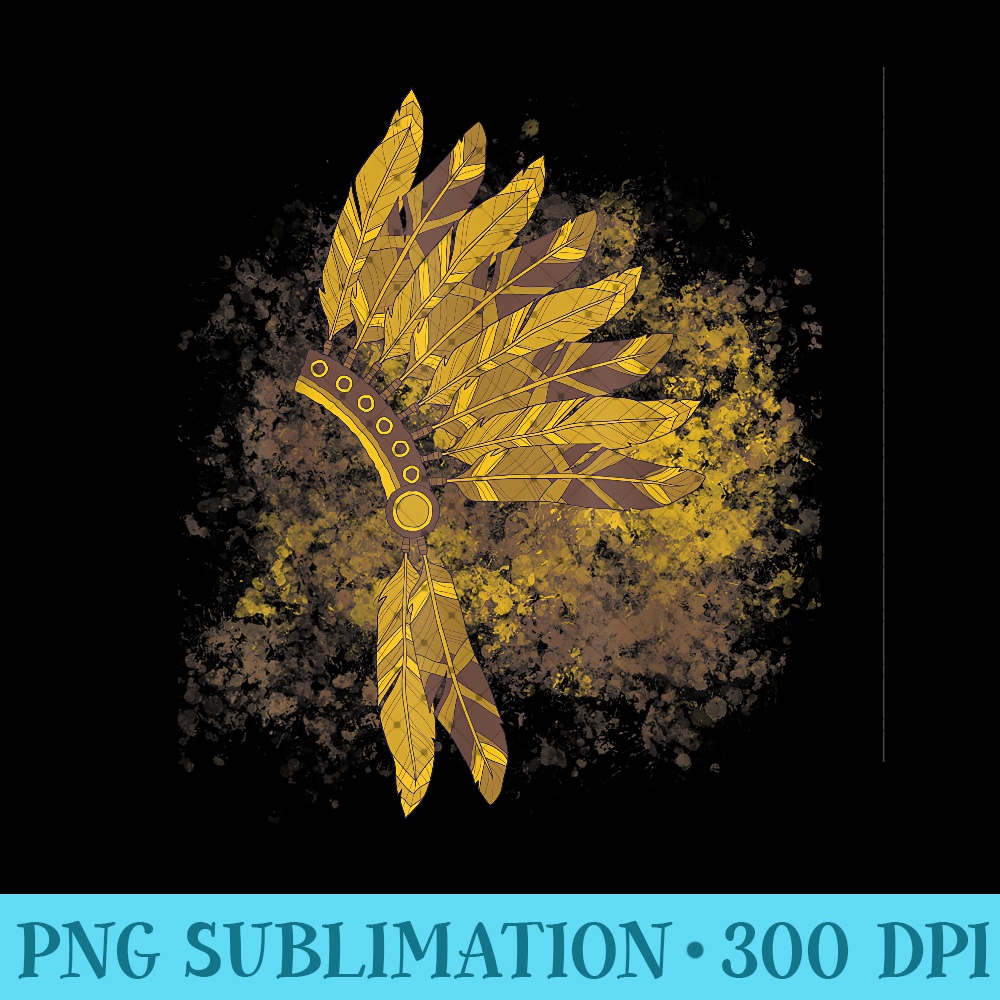 Native American Feather Headdress Indian Chief Tribes Pride | Inspire ...