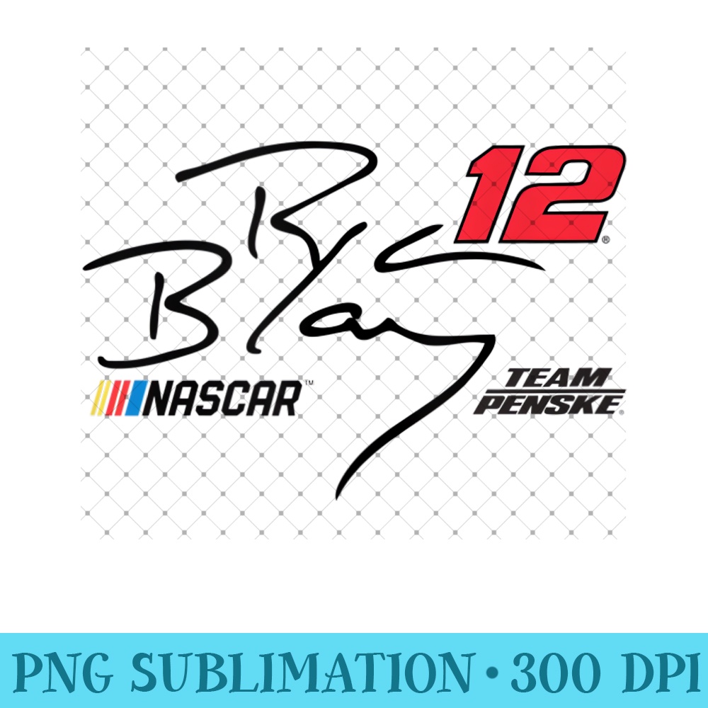 NASCAR - Ryan Blaney - Signature - Printable PNG Graphics | Inspire Uplift