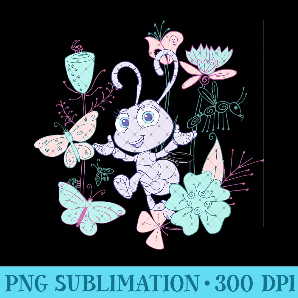 Disney Pixar A Bug's Life Princess Dot Cute Pastel Art Line | Inspire ...