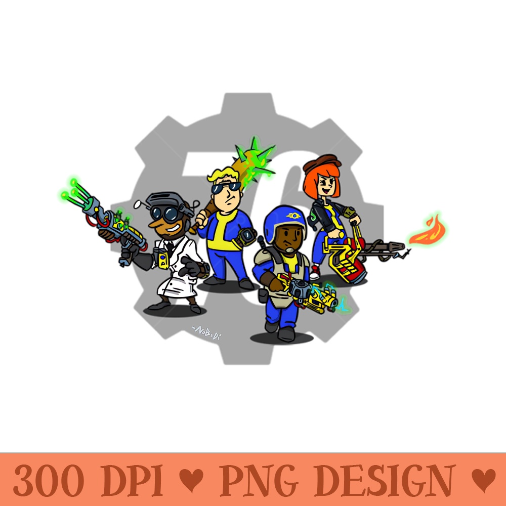Vault 76 - Sublimation PNG Designs | Inspire Uplift