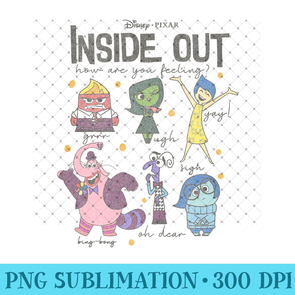 Disney Pixar Inside Out How Are You Feeling Group Shot Sweat | Inspire ...